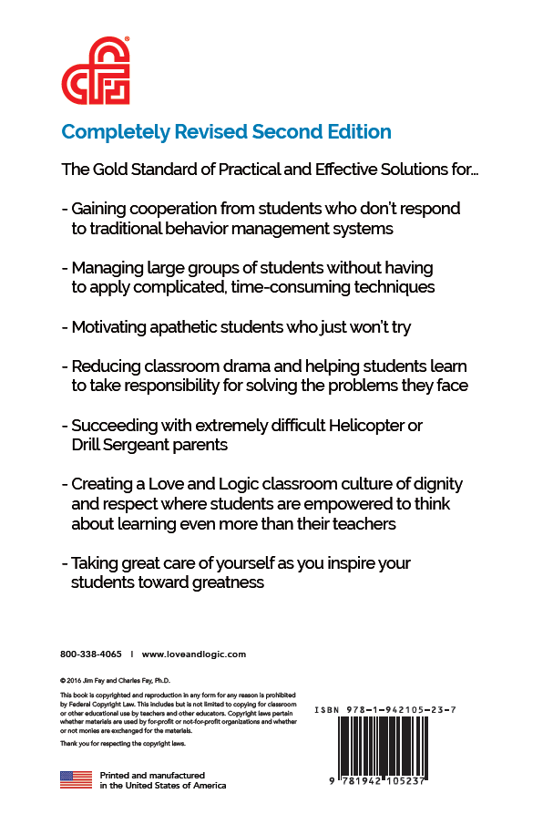 Teaching with Love and Logic 2nd Edition | Love and Logic®